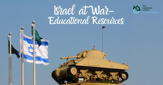 Educational Resources for Addressing Israel at War | The Jewish ...