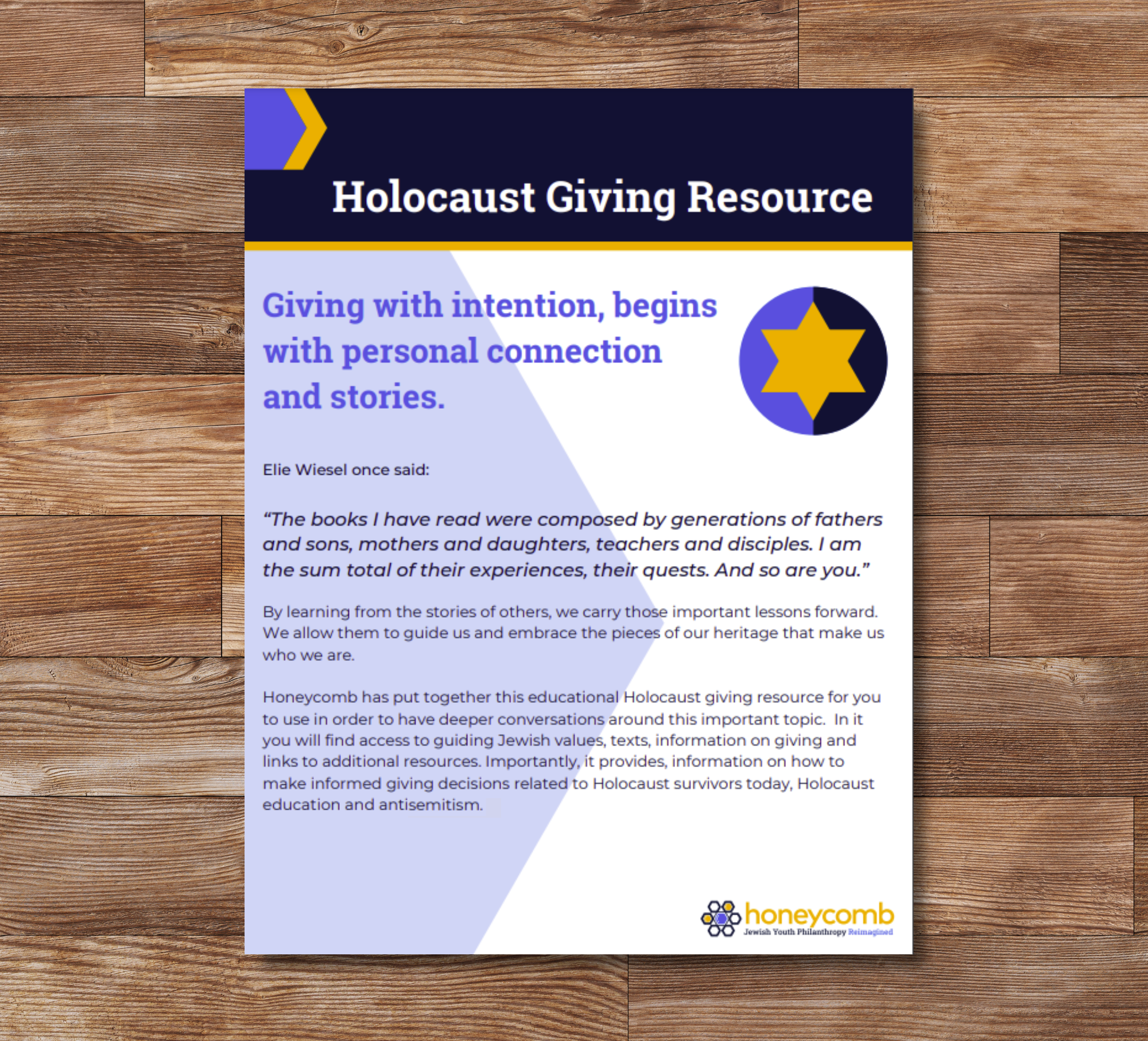 Holocaust Giving Resource | The Jewish Educator Portal