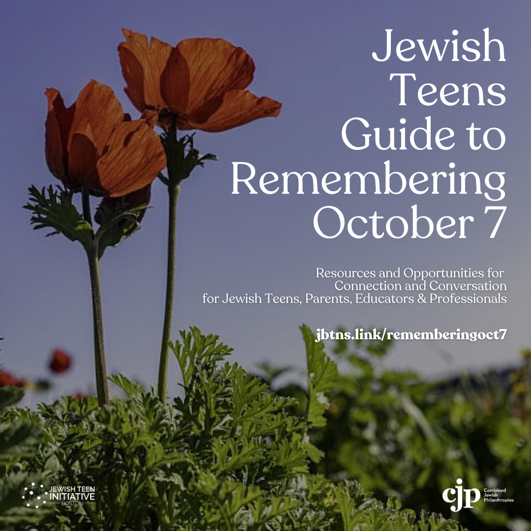 Jewish Teens Guide to Remembering October 7 | The Jewish Educator Portal