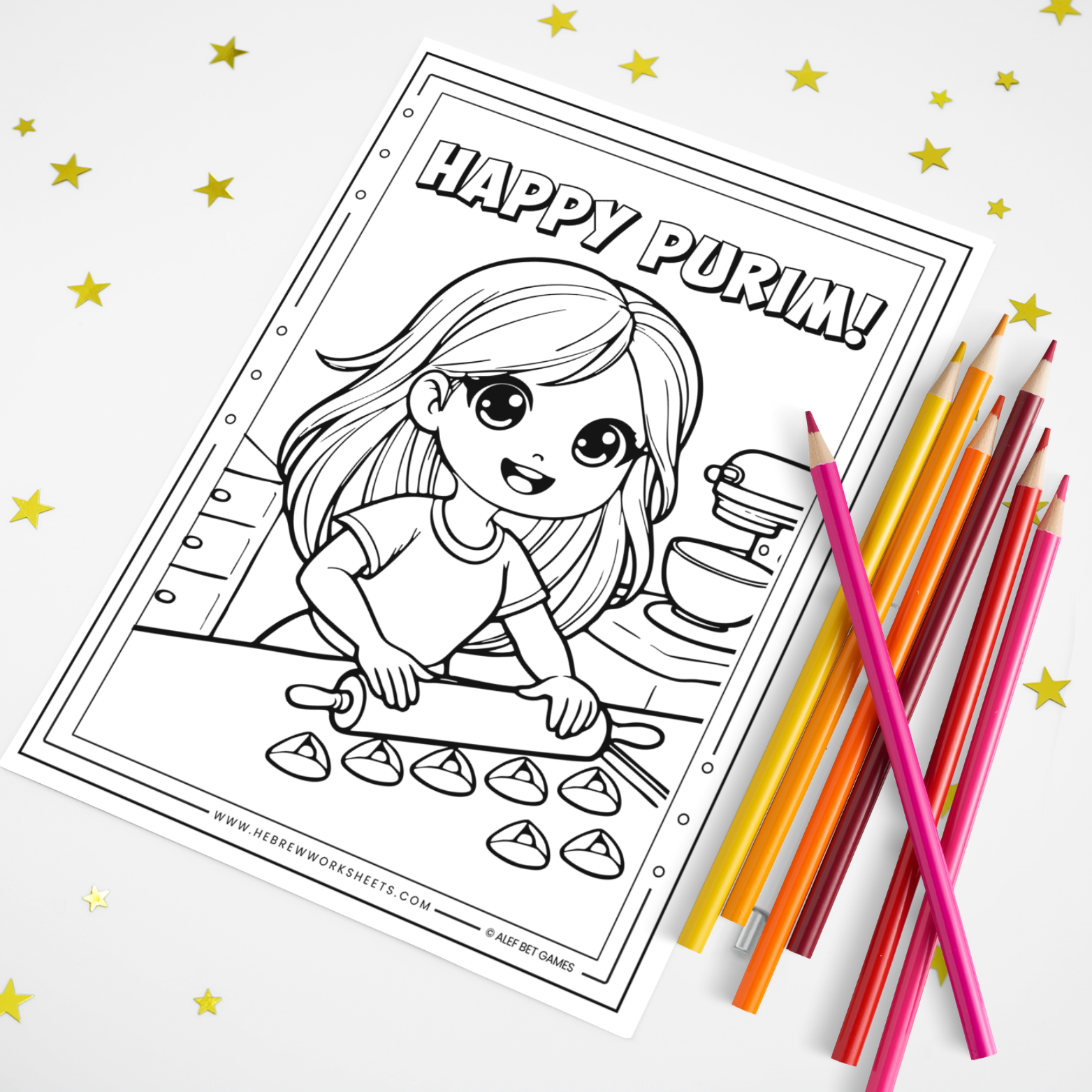 Purim Coloring Page | The Jewish Educator Portal