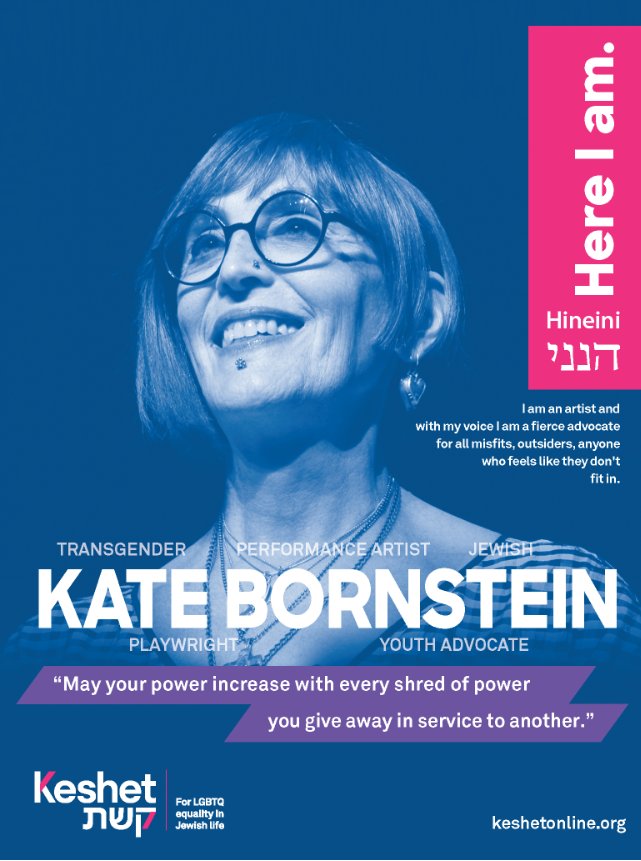 Jewish LGBTQ Hero Series Curriculum â€” Kate Bornstein | The Jewish ...