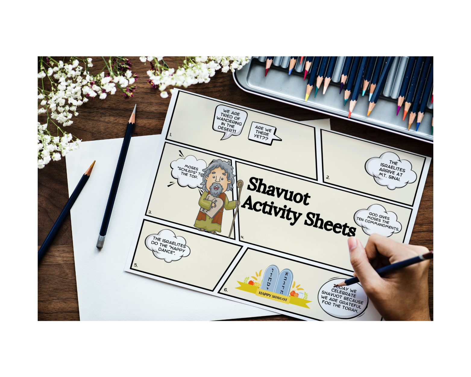 Shavuot Worksheets for Kids | The Jewish Educator Portal