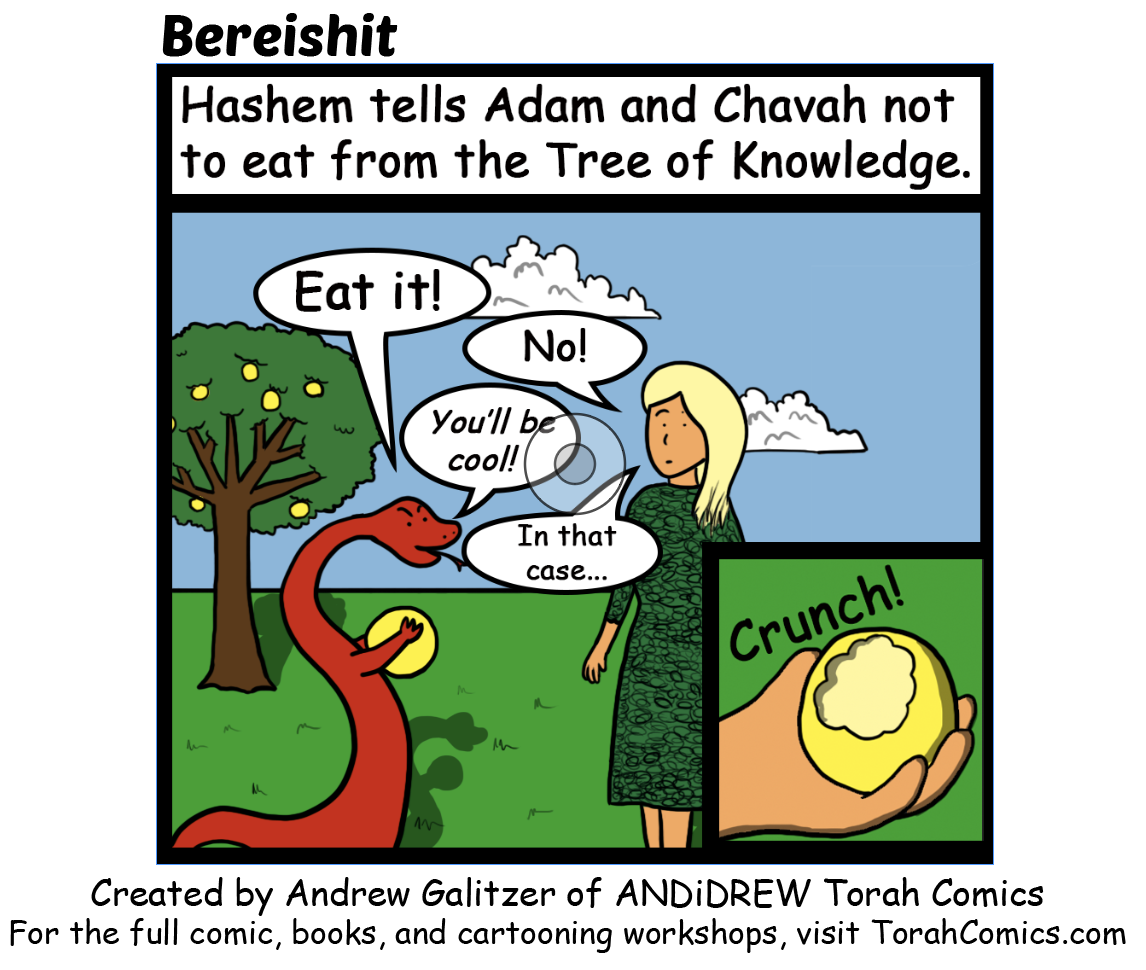 Bereishit Torah Comic Single Panels | The Jewish Educator Portal